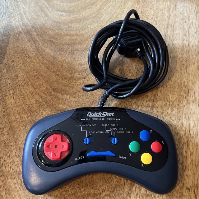 CONTROLLER NINTENDO QUICKSHOT QS-160 Joypad per SNES Super Nintendo ...