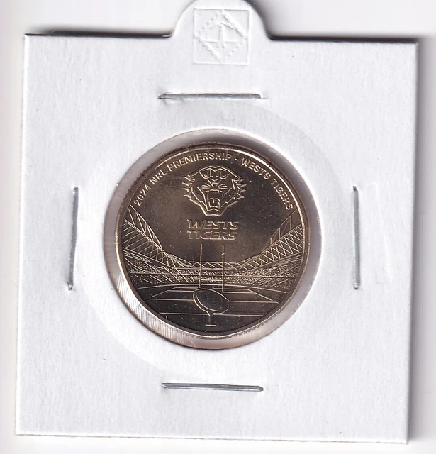AUSTRALIAN: 2024 $1 Nrl Rugby West Tigers Unc Coin In 2X2 Holder , EUR ...
