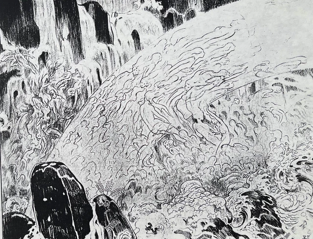 FANTASIA DISNEY HELL SCAPE Animation PHOTOCOPY Bald Mountain Demons £9. ...