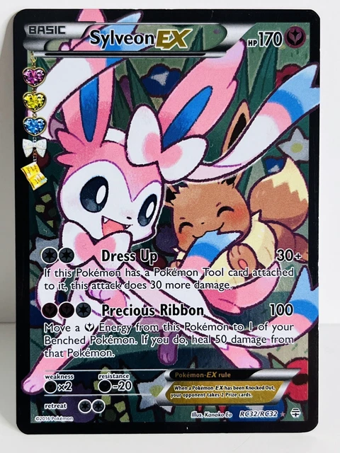 SYLVEON EX FULL Art Ultra Rare Generations Radiant Collection RC32/RC32 ...