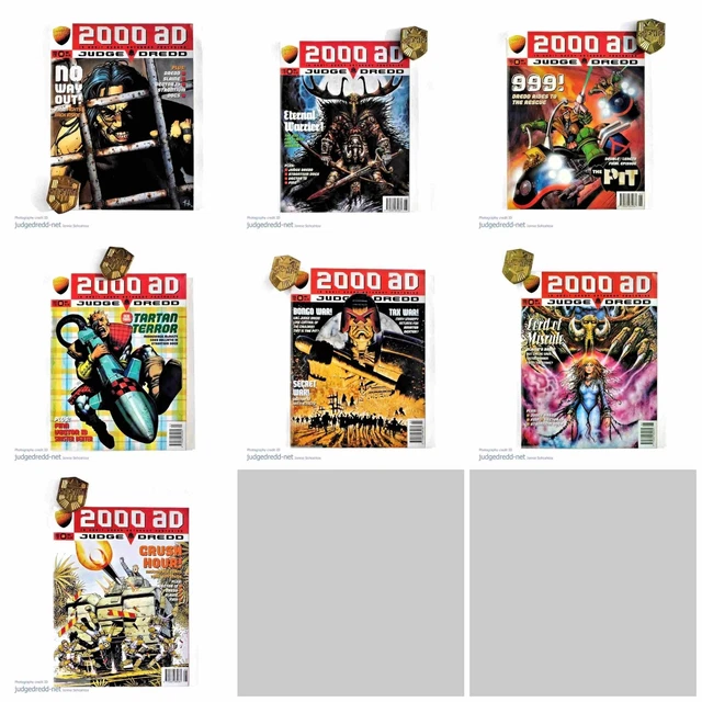 2000AD PROG 993-999 Strontium Dogs Hate & War All 7 Dredd Comic Books ...