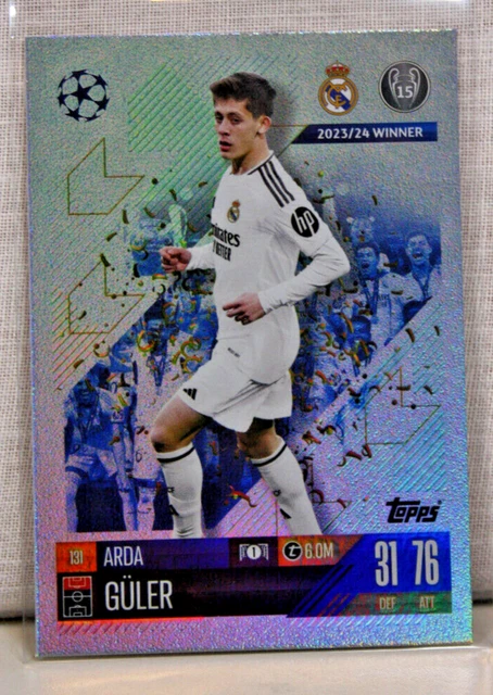 2024-25 MATCH ATTAX UEFA Arda Guler Foil Card Real Madrid #131 $15.99 ...