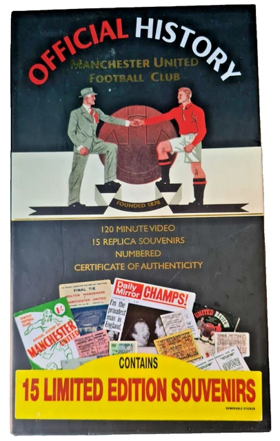MANCHESTER UNITED OFFICIAL History VHS tape incl. 15 Souvenirs and ...
