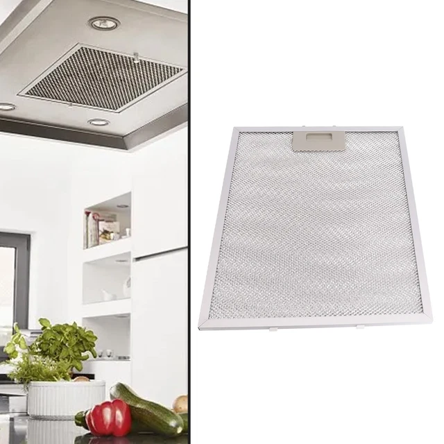 STAINLESS STEEL SILVER Cooker Hood Filters Metal Mesh Extractor Vent ...