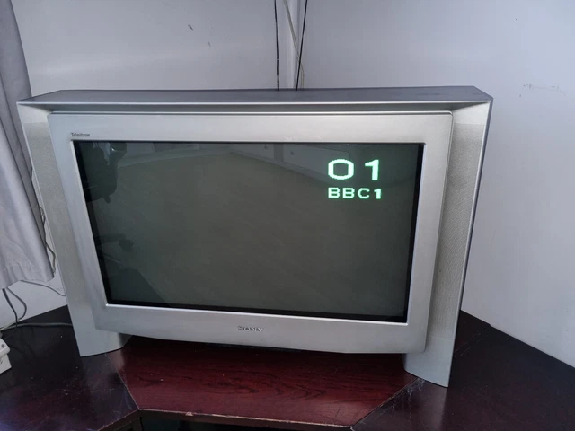 SONY TRINITRON 32& Widescreen CRT TV KV-32FQ75D £10.00 - PicClick UK