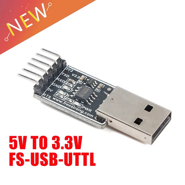 CH340N USB TO TTL Serial Converter Module 5V 3.3V Adapter FS-UTTL $4.75 ...