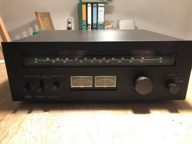 BASF D-6000 ANALOGER HiFi-Tuner AM/FM mit 7fach DrehKo wie Kenwood KT ...