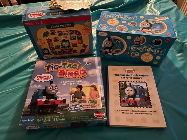 THOMAS THE TANK Engine Bundle, Story Library Books, Bingo, Jigsaw £25. ...