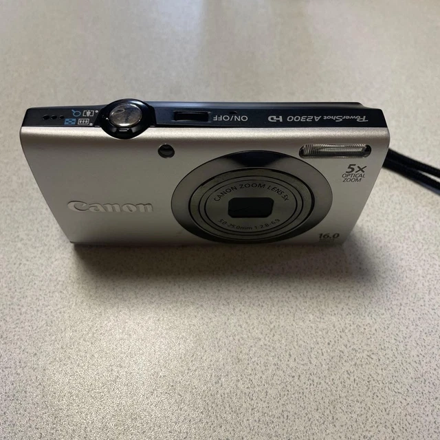 CANON POWERSHOT A2300 16MP Compact Digital Camera with Battery and ...