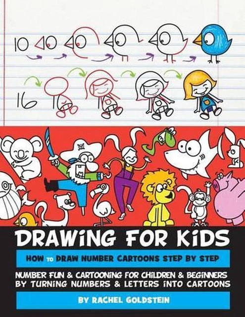 DRAWING FOR KIDS How to Draw Number Cartoons Step by Step: Number Fun ...