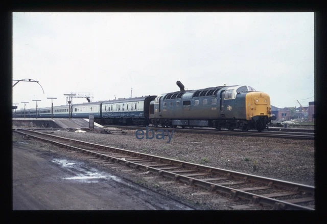 ORIGINAL 35MM SLIDE - Class 55 - 55009 'Alycidon' departs Newark, May ...