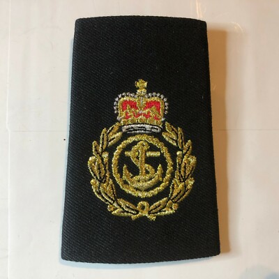 1980'S ROYAL NAVY Chief Petty Officer Rank Slide Bullion thread 100 x ...