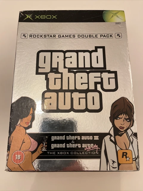 GRAND THEFT AUTO Double Pack Vice City & GTA 3 Collection Original Xbox ...