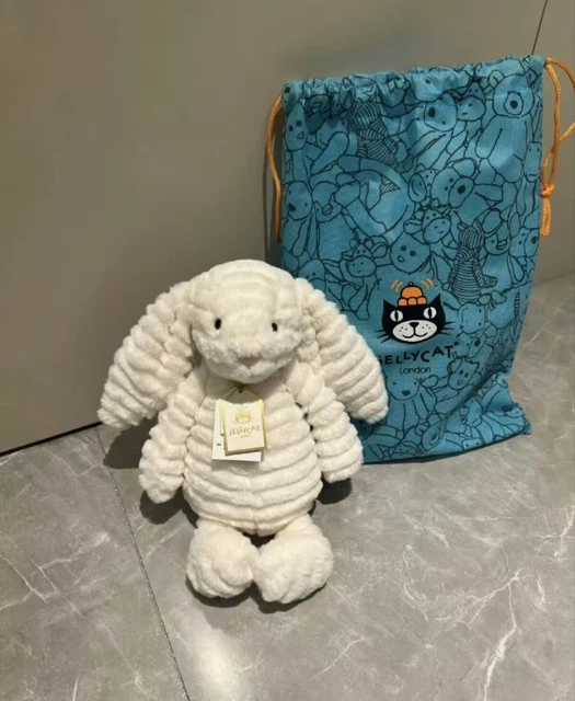 JELLYCAT BASHFUL LUXE Bunny White Brand New With Tags Included Dust Bag ...