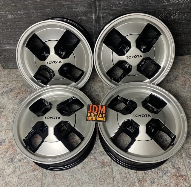 SET(4) GENUINE TOYOTA AE86 Celica Supra Carina Wheels R14X5.5J 4X114.3 ...