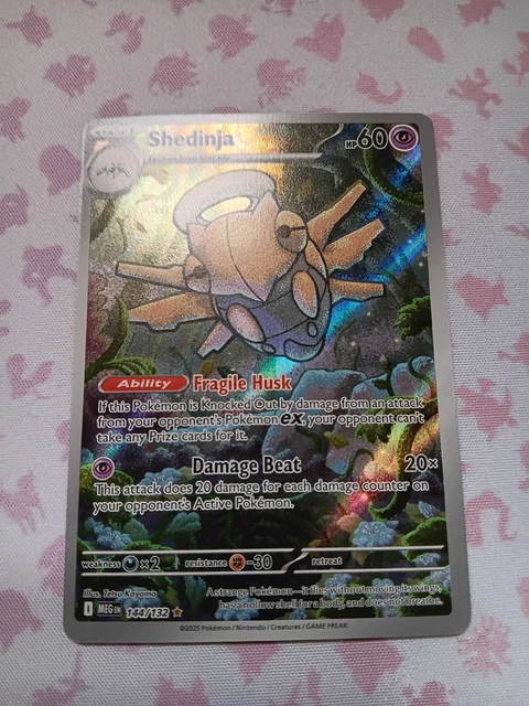POKÉMON TCG MEGA Evolution Shedinja 144/132 Illustration Rare NM ...