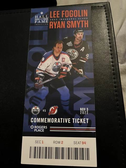 LEE FOGOLIN & Ryan Smyth Edmonton Oilers hall of fame commemorative ...