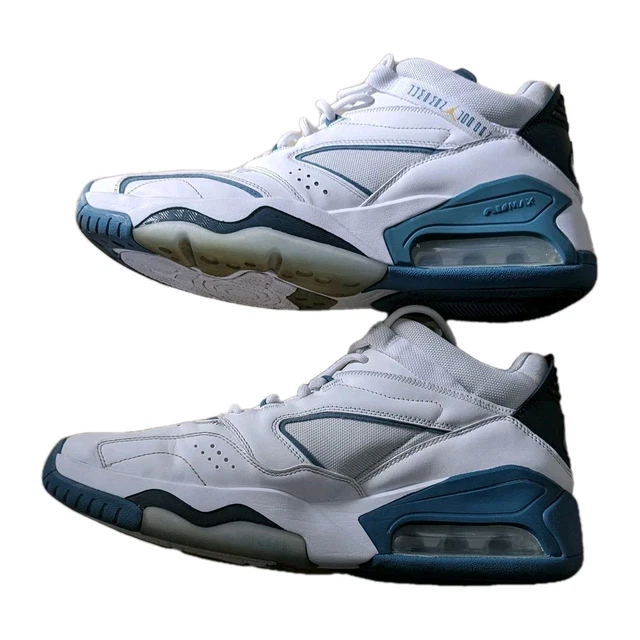 AIR JORDAN POINT Lane ® ( Men Sizes: UK 12 ) White / Rift Blue Pollen £ ...