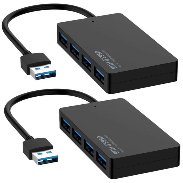 HIGH SPEED DATA Transfer External USB 3.0 Hub 4 Ports Splitter Adapter Expander EUR 14,87 ...