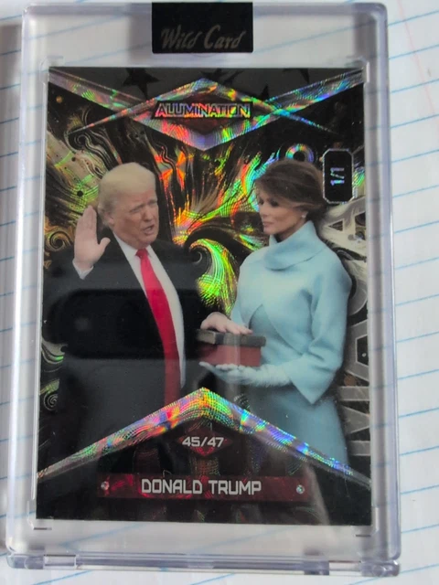 2025 WILD CARD President Donald Trump And Malania Inauguration Maga 1/1 ...