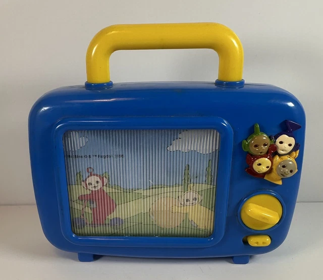 VINTAGE TELETUBBIES WIND Up Musical TV Lenticular 1996 Scrolling Toy £ ...