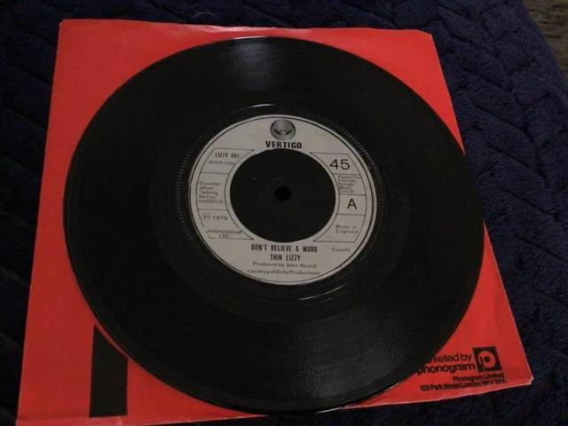 THIN LIZZY - Dont Believe a Word 7 inch vinyl single EUR 2,96 - PicClick IT