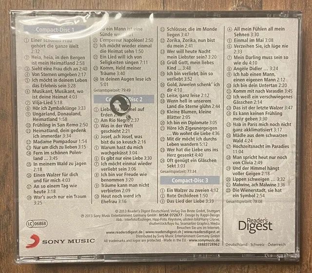 3 MUSIK CD Box Readers Digest Das Beste von Margit Schramm - Neu & Verschweißt EUR 24,95 ...