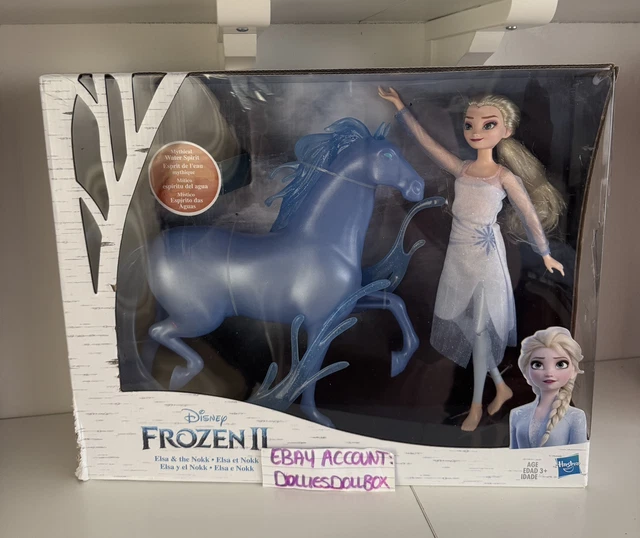 HASBRO DISNEY FROZEN 2 Elsa Fashion Doll And Nokk Figure NRFB 💙 Damaged ...