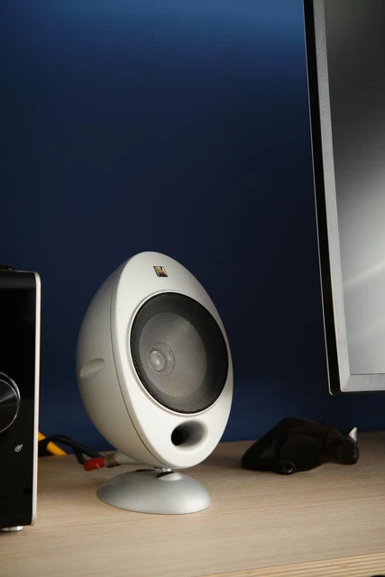 KEF HTS2001 EGG Satellite Speaker Silver, Pair (x 2) £65.00 - PicClick UK