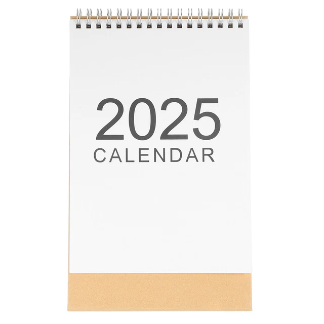 DESK CALENDAR 2025 Small Standing 2025 Desk Calendar Minimalist Flip ...