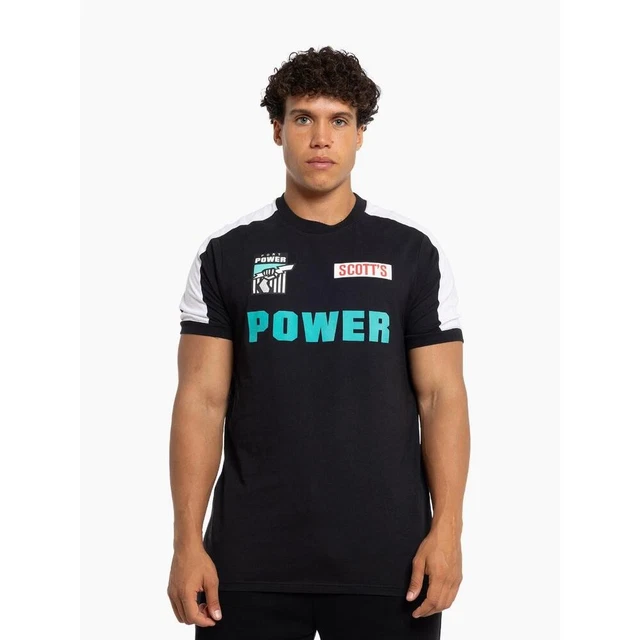 NEW PORT ADELAIDE Mens Throwback Logo T-Shirt $54.95 - PicClick AU