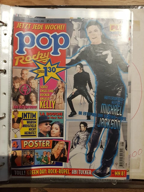 GERMAN MAGAZINE POP Rocky Michael Jackson 1995 Various articles 3 Pages ...