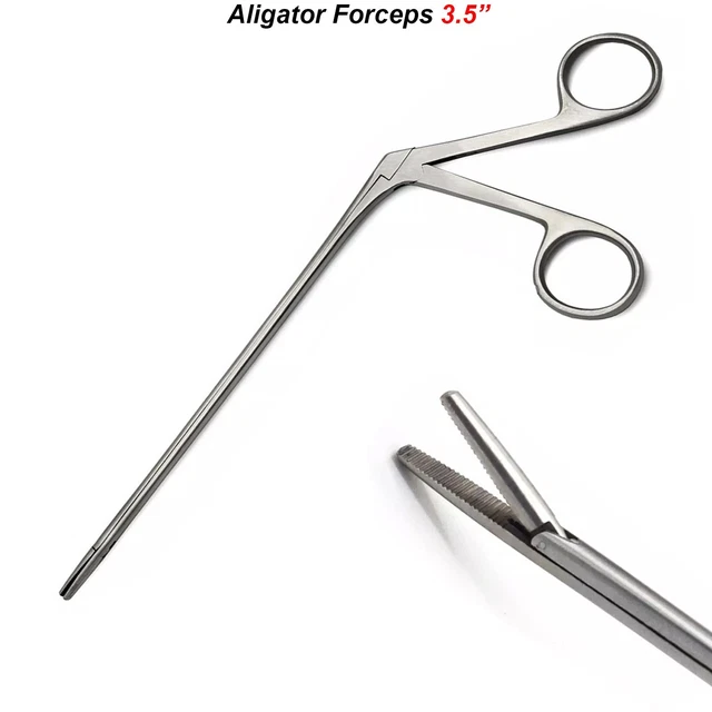MEDICAL SURGICAL MICRO Alligator Ear Forceps Veterinary Surgery ENT ...
