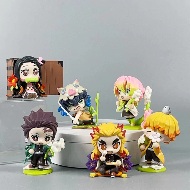 DEMON SLAYER ANIME 9cm Character Figures Set EUR 19,19 - PicClick FR