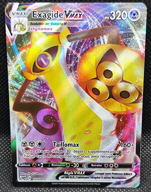 CARTE POKÉMON EXAGIDE Vmax EB04 Voltage Éclatant 127/185 EUR 6,50 ...