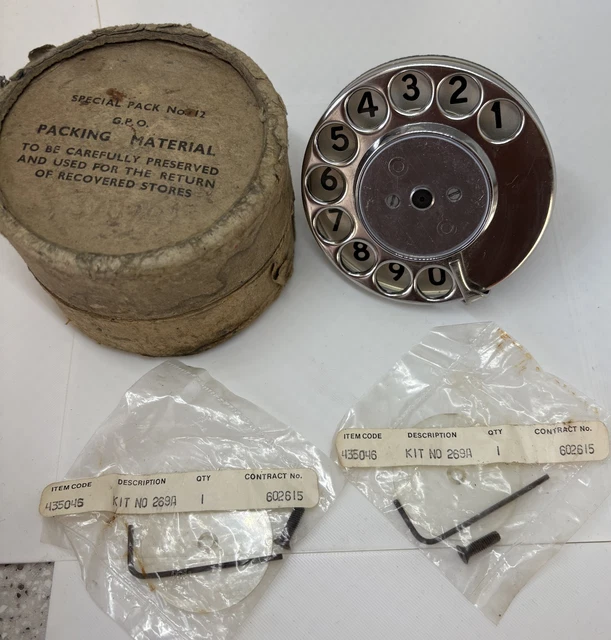 ROTARY DIAL NO. 12 Vintage GPO Telephone with Original Special Pack No ...