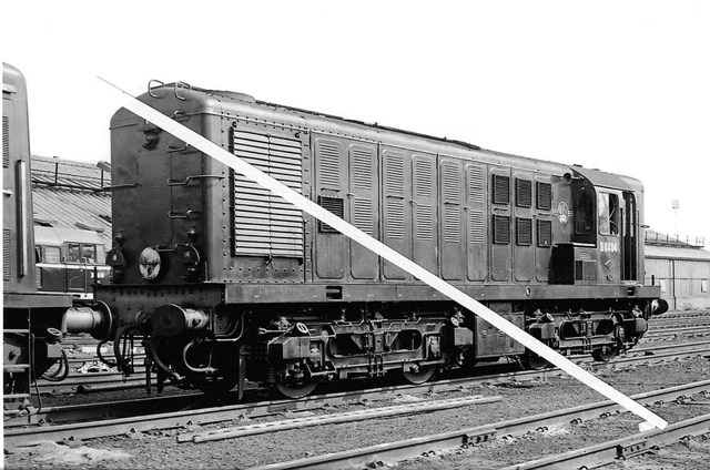 A VIEW OF class 16 D8404 at stratford shed in 1960 £1.50 - PicClick UK