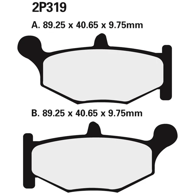 29171 - PLAQUETTES, FREIN, ARRIÈRE 2P319NS compatible avec SUZUKI GSX-R ...