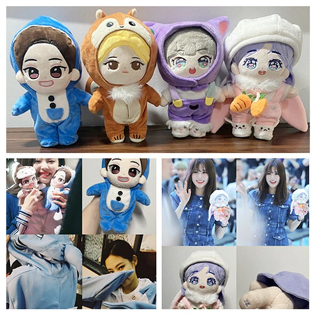 20CM KPOP BLACKPINK Plush School Girl LISA Doll Stuff Toy with clothes ...