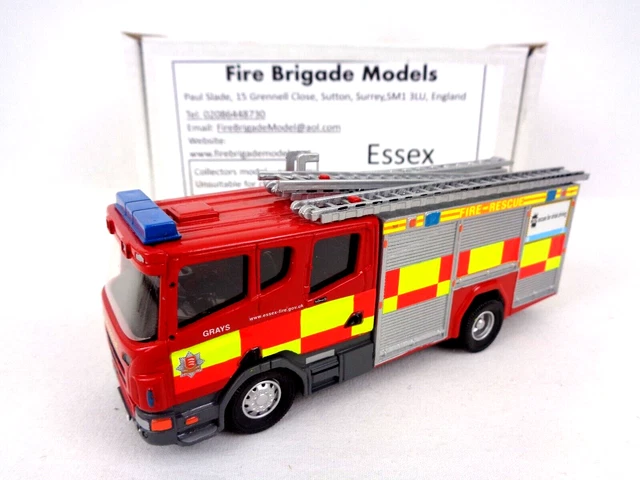 FIRE BRIGADE MODELS Scania Essex Fire Rescue 1/48 Fire Engine New Rare ...