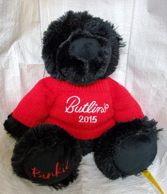 RARE BUTLINS BINKIE 2015 TEDDY BEAR HOLIDAY CAMP COLLECTABLE SOFT TOY £ ...