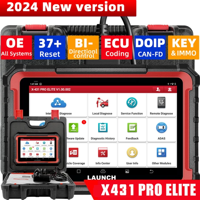 LAUNCH X431 PRO Elite V+ Profi KFZ OBD2 Diagnosegerät ALLE SYSTEM ...