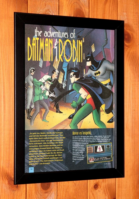 1994 THE ADVENTURES of Batman & Robin SNES Mega Drive affiche vintage ...