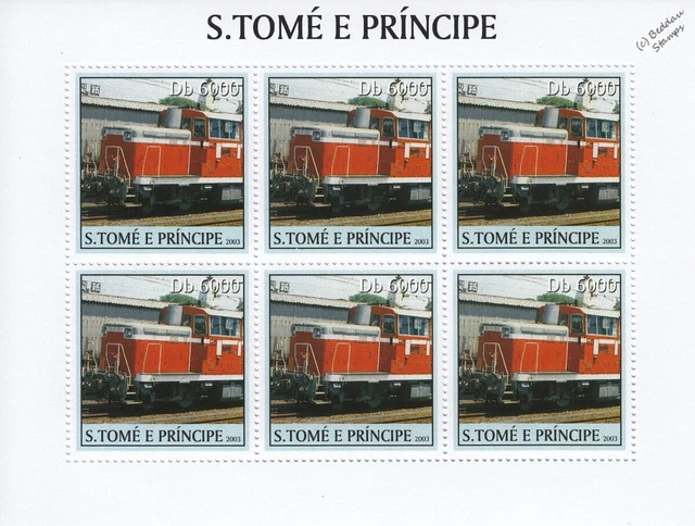JAPAN RAILWAYS JNR Class DE10 Diesel Locomotive Train Stamp Sheet 2003 ...