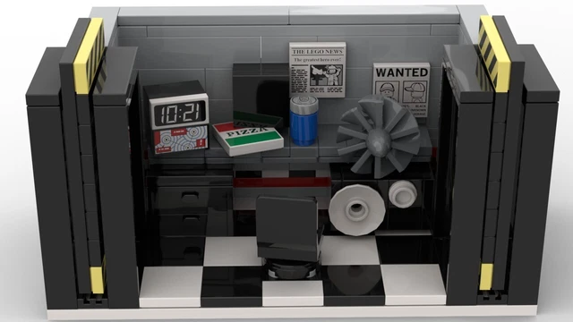 LEGO FIVE NIGHTS At Freddy's(FNAF) Security Room Moc - PDF Instructions ...
