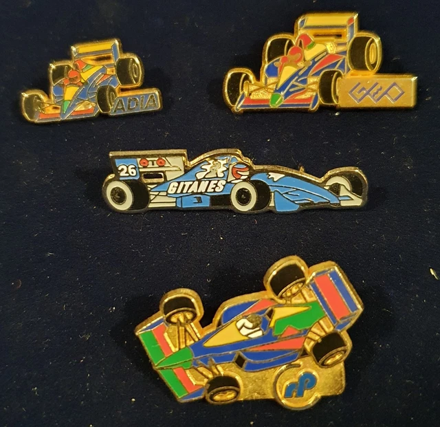 LOT DE 4 Pin's Formule 1 F1 Gitanes Rhone Poullenc Geo Adia 3 Arthus Bertrand EUR 5,90 - PicClick FR