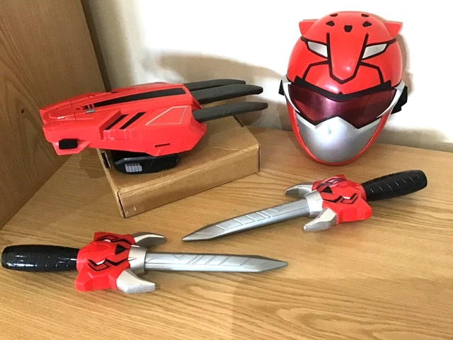 POWER RANGERS BEAST Morpher Electronic Cheetah Claw, Mask + 2 Weapons ...