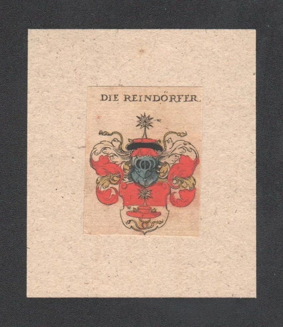 17.JH. DE REINDORF La Reindörfer Escudo Abrigo De Arms Heraldry EUR 14 ...