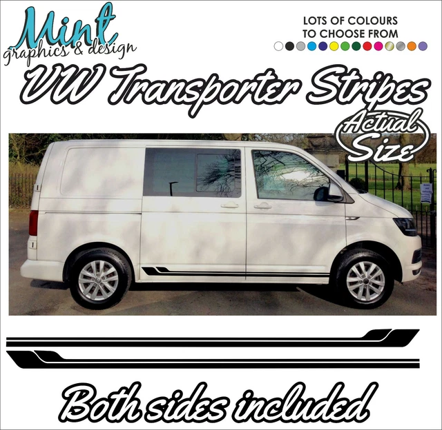 VW TRANSPORTER CAMPER Side Stripes Decals Stickers Van Graphics FREE P ...