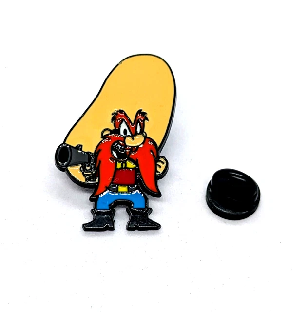 YOSEMITE SAM PIN Classic Looney Tunes Cartoon Cowboy Gift Enamel Lapel ...